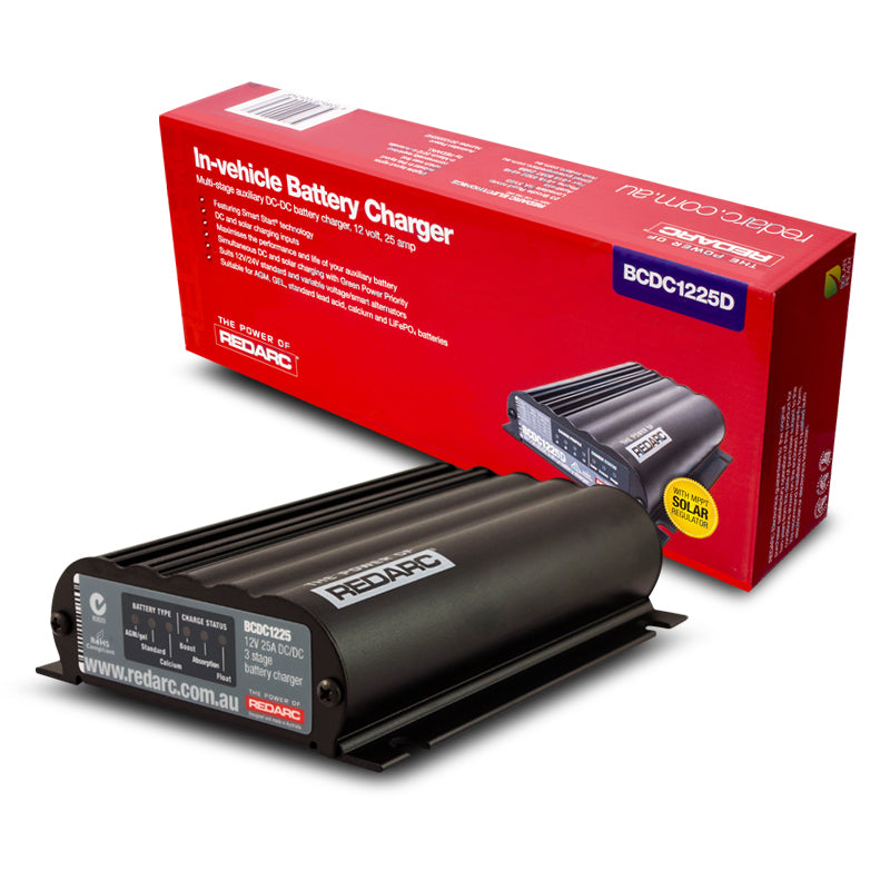BCDC1225D Redarc BCDC Classic Under Bonnet 25A Dc Battery Charger ...