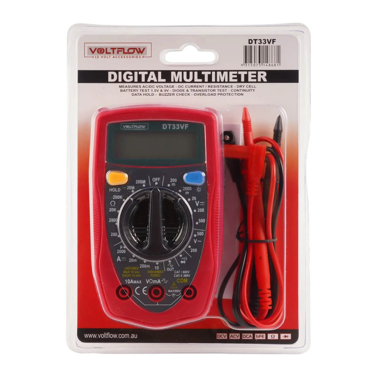 VoltFlow Digital Multimeter – Battery Empire