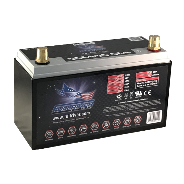 Fullriver HC30 - (Extreme30) HC Series 12V 30Ah Advanced AGM – Battery ...
