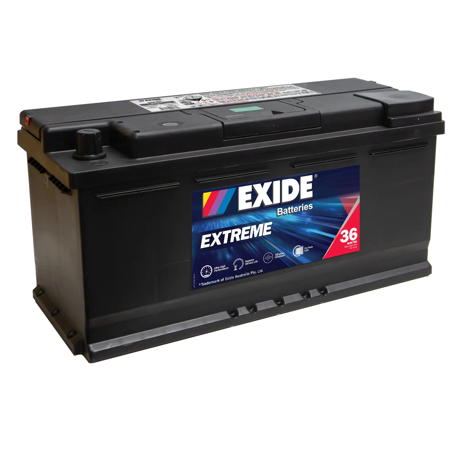 XDIN100L Exide Automotive Battery – Battery Empire